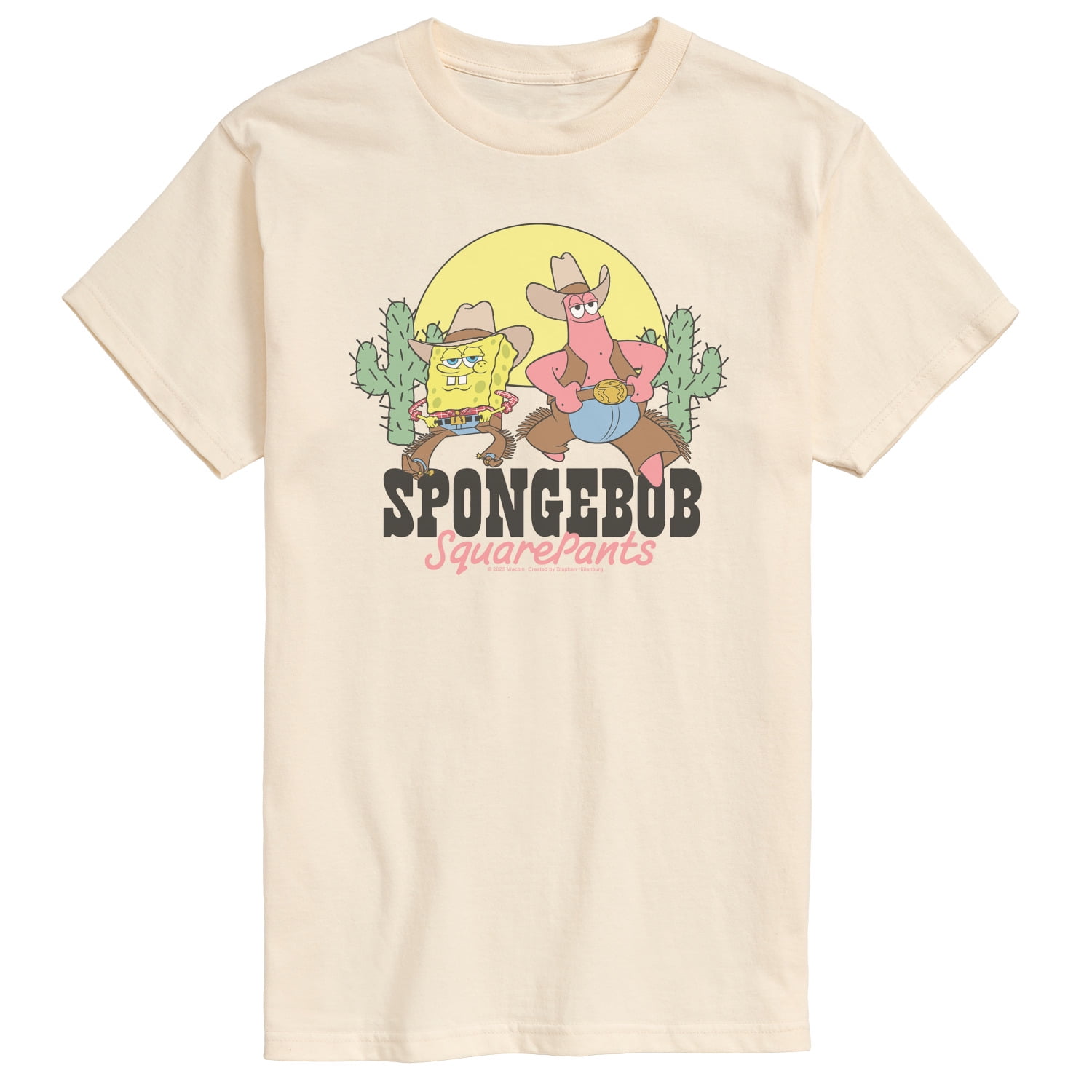 SpongeBob SquarePants - Cowboy - Men's Short Sleeve Graphic T-Shirt ...