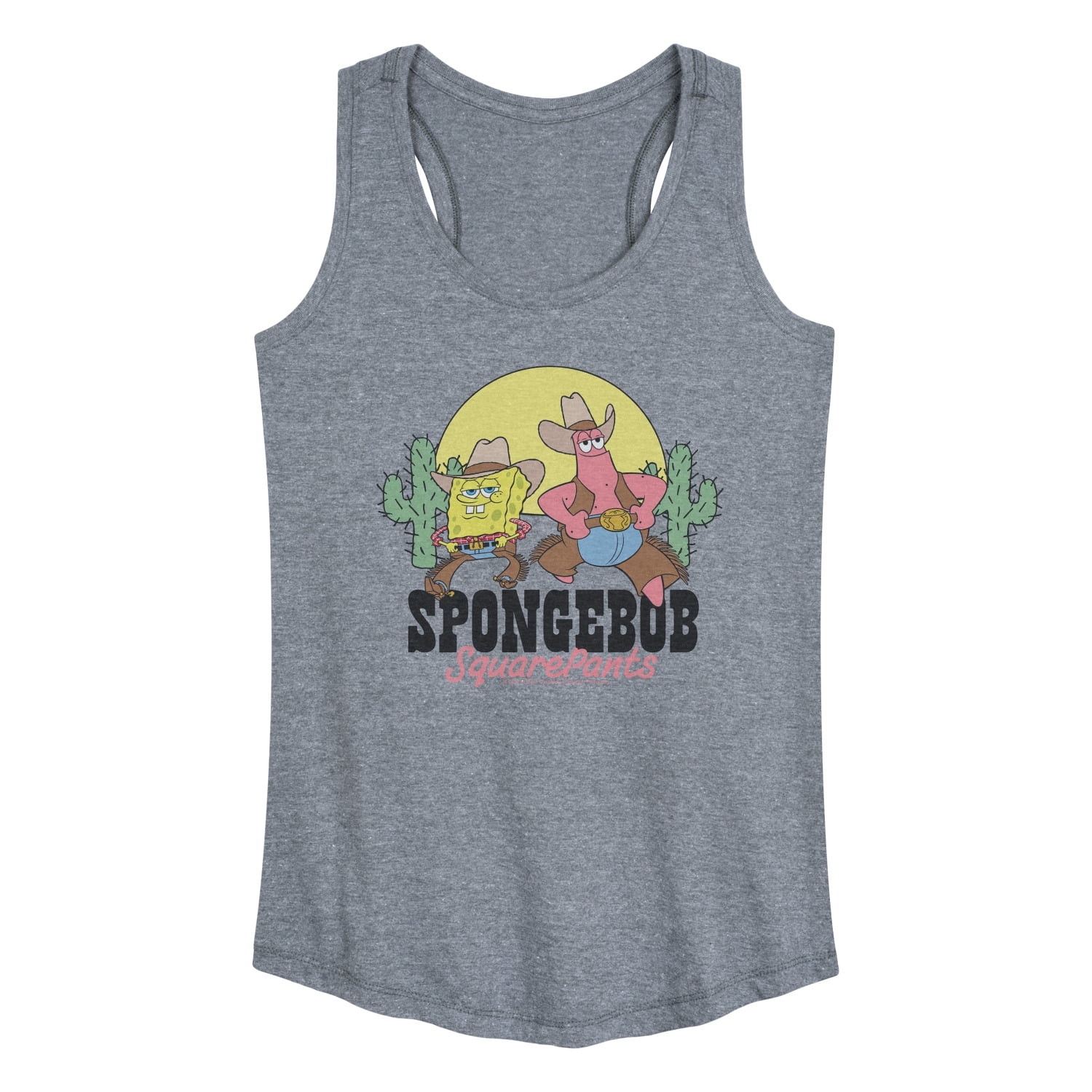 SpongeBob SquarePants - Cowboy - Women's Racerback Graphic Tank ...