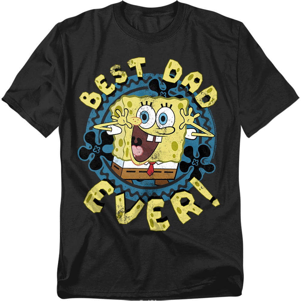 Spongebob T-Shirt Father'S Day Best Dad Ever Unisex Graphic Tee for Men ...