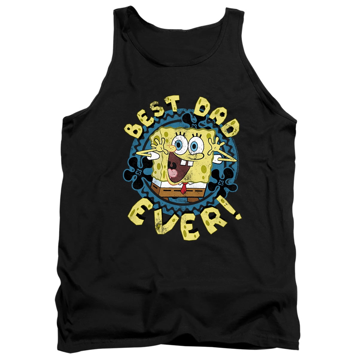 SpongeBob SquarePants Father's Day Best Dad Ever Unisex Adult Tank Top ...