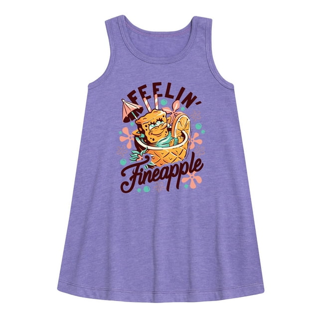 SpongeBob SquarePants - Feelin Fineapple - Toddler & Youth Girls A-line ...