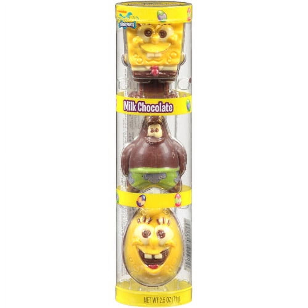 SpongeBob SquarePants Figures Milk Chocolate Easter Candy, 3 count ...