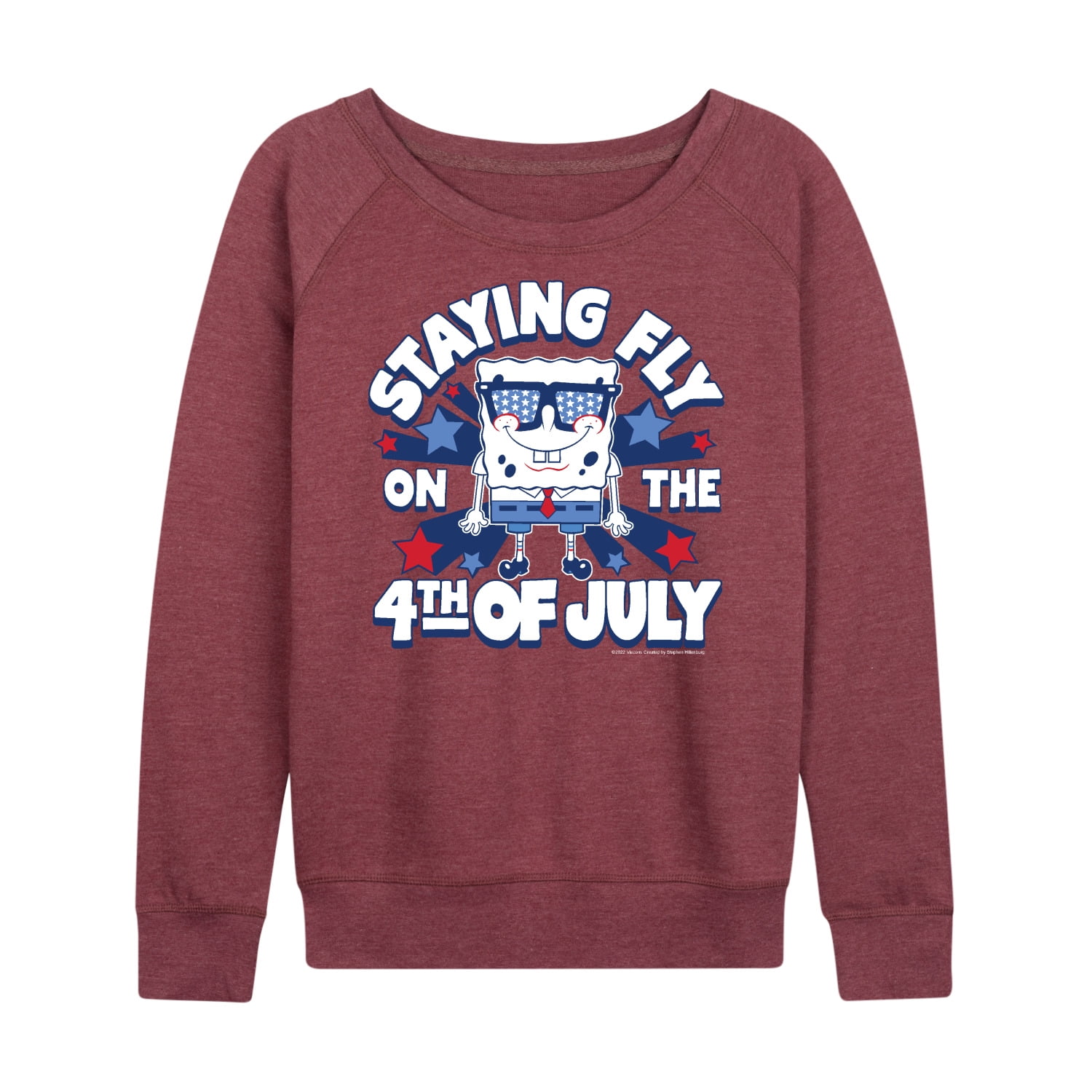 SpongeBob SquarePants - Fly On 4th of July - Women's Lightweight French ...