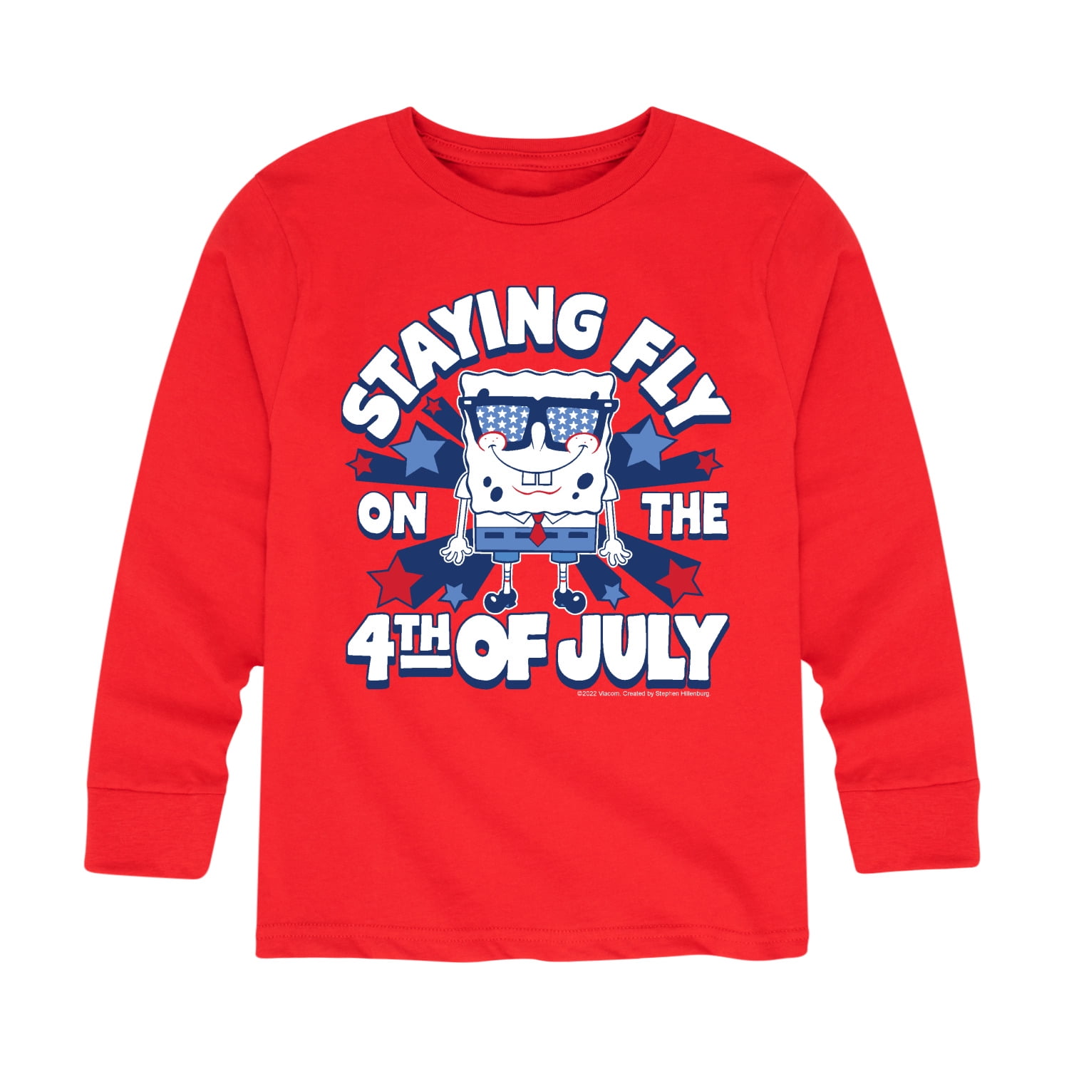 SpongeBob SquarePants - Fly on the 4th of July - Toddler And Youth Long ...