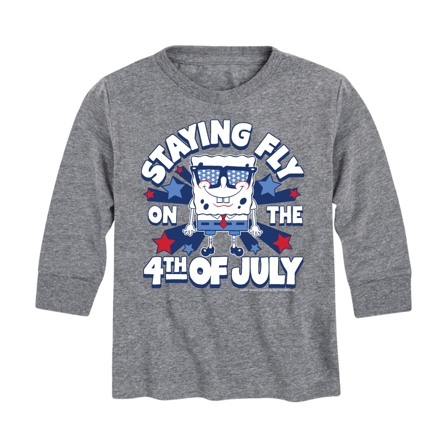 SpongeBob SquarePants - Fly on the 4th of July - Toddler And Youth Long ...