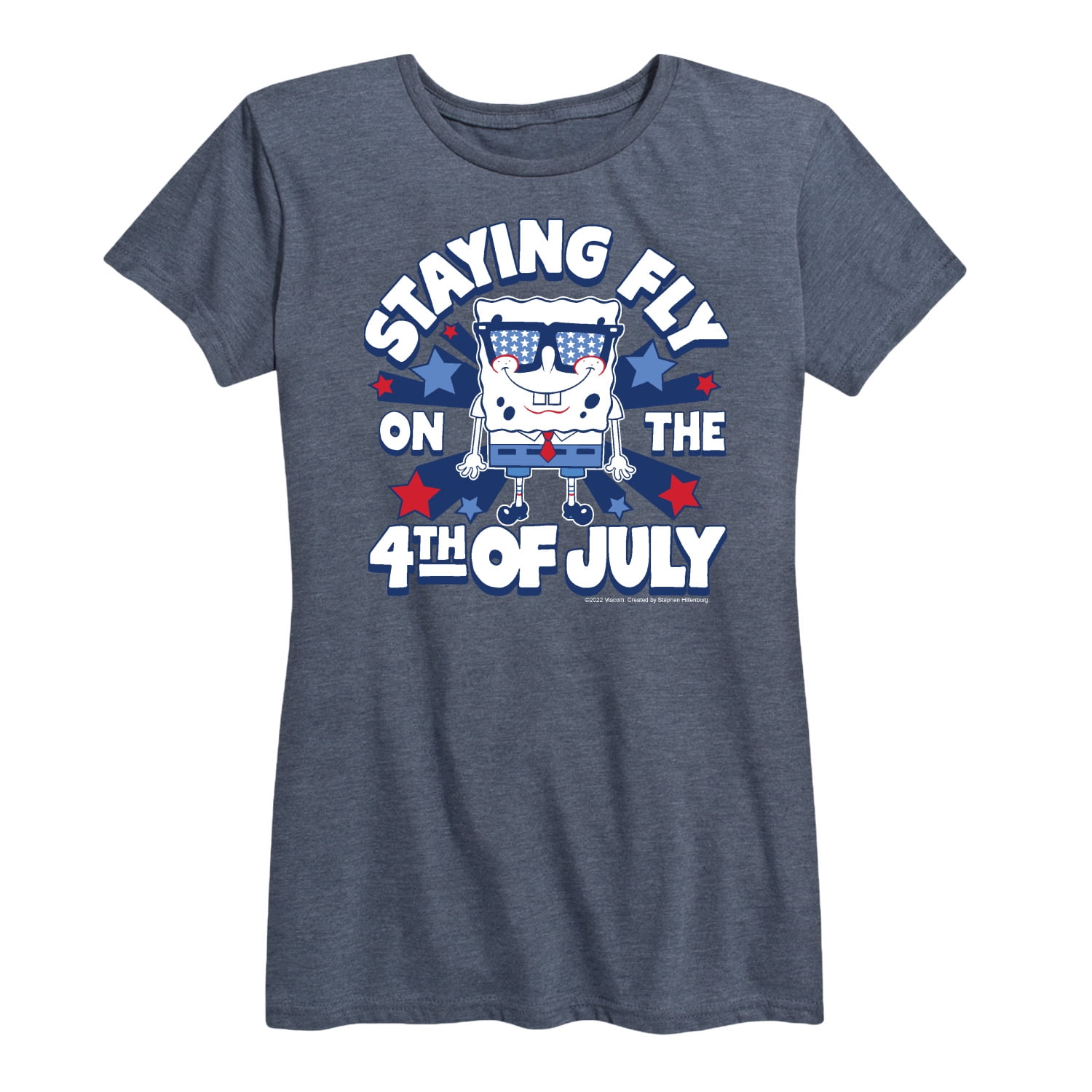 SpongeBob SquarePants - Fly on the 4th of July - Women's Short Sleeve ...