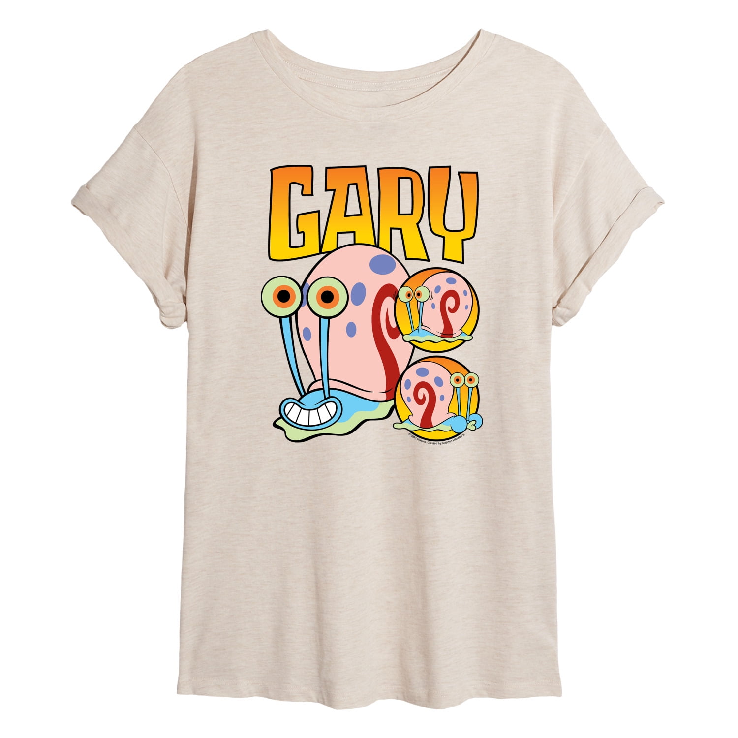 SpongeBob SquarePants - Gary The Snail - Juniors Ideal Flowy Muscle T ...