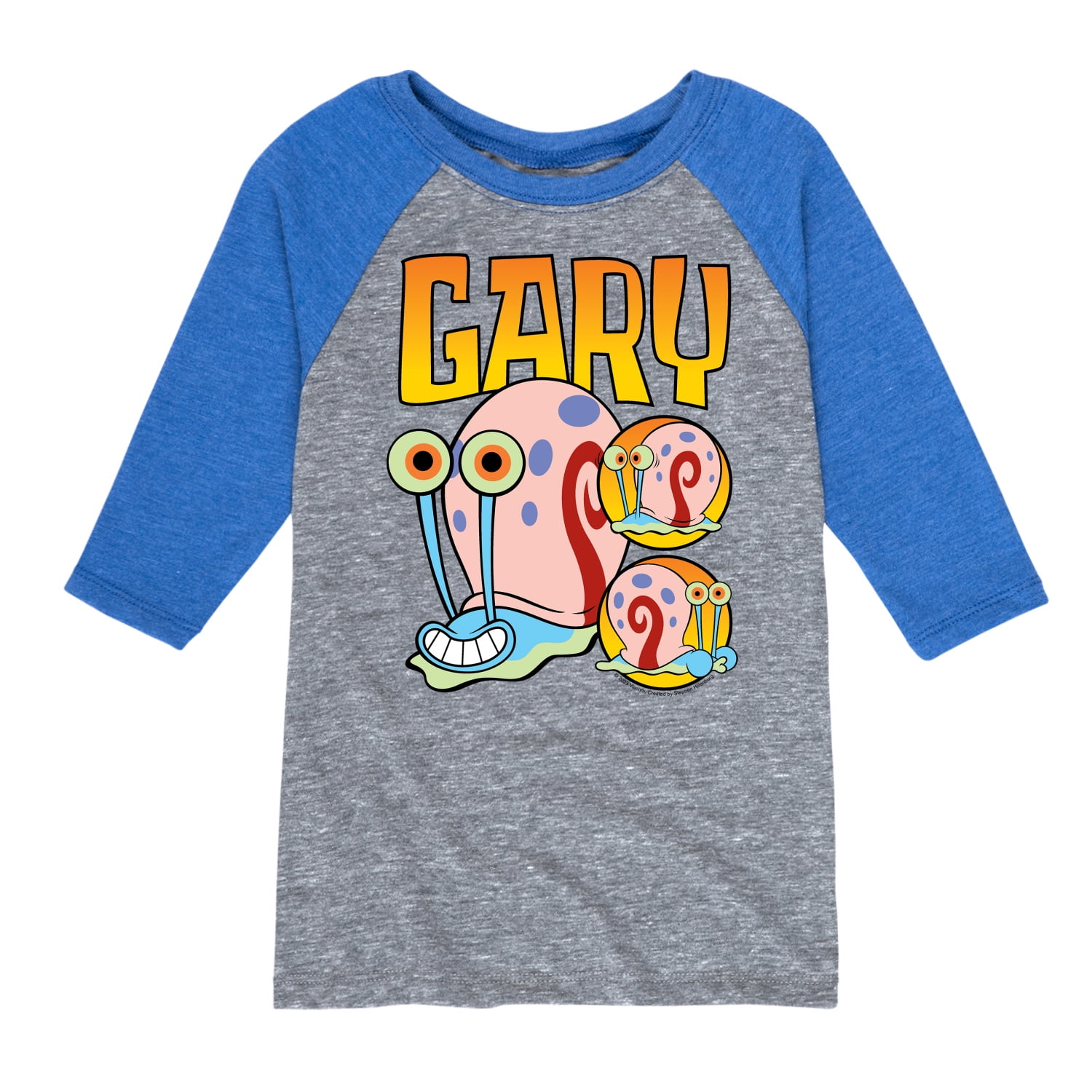 SpongeBob SquarePants - Gary The Snail - Toddler & Youth Raglan Graphic ...