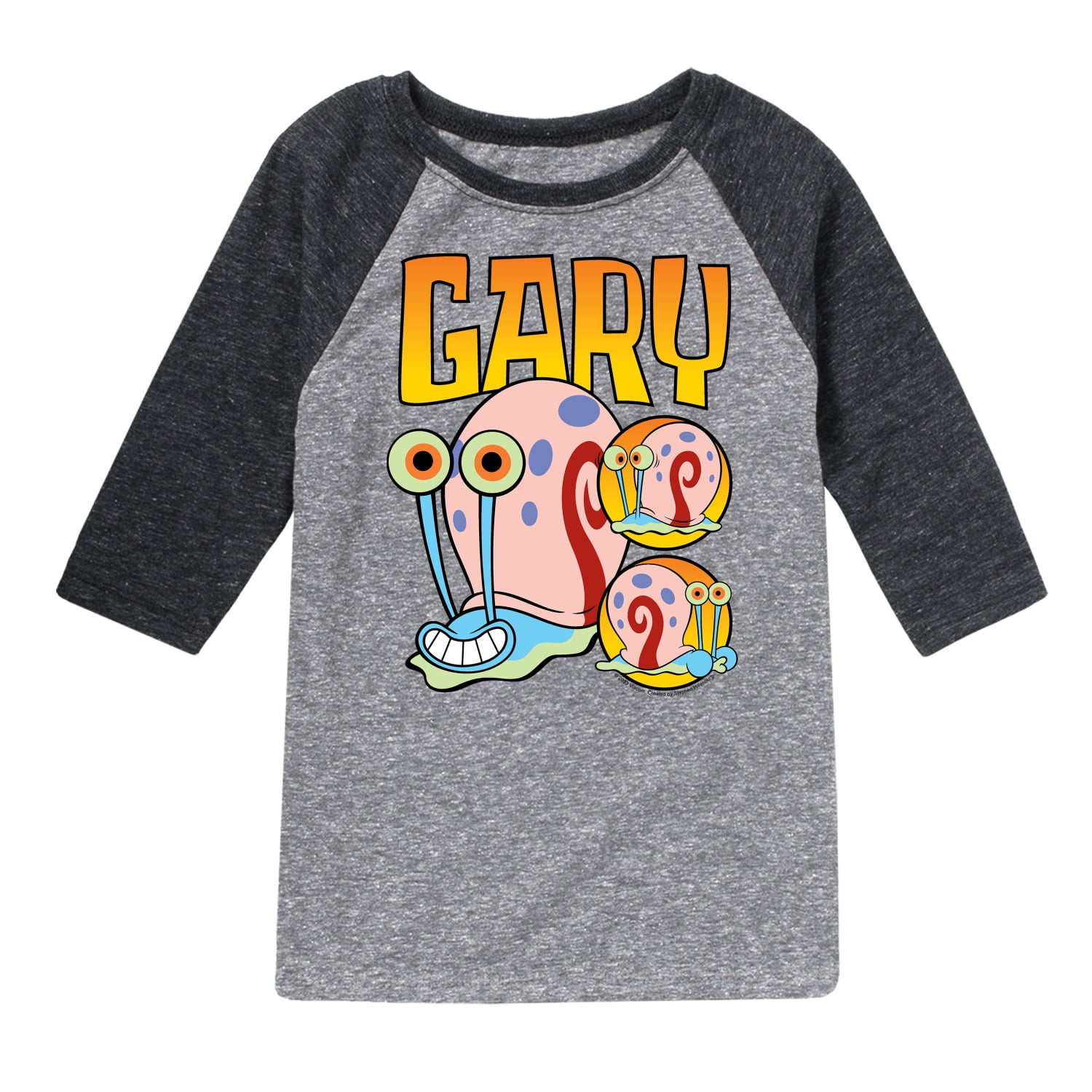 SpongeBob SquarePants - Gary The Snail - Toddler & Youth Raglan Graphic ...