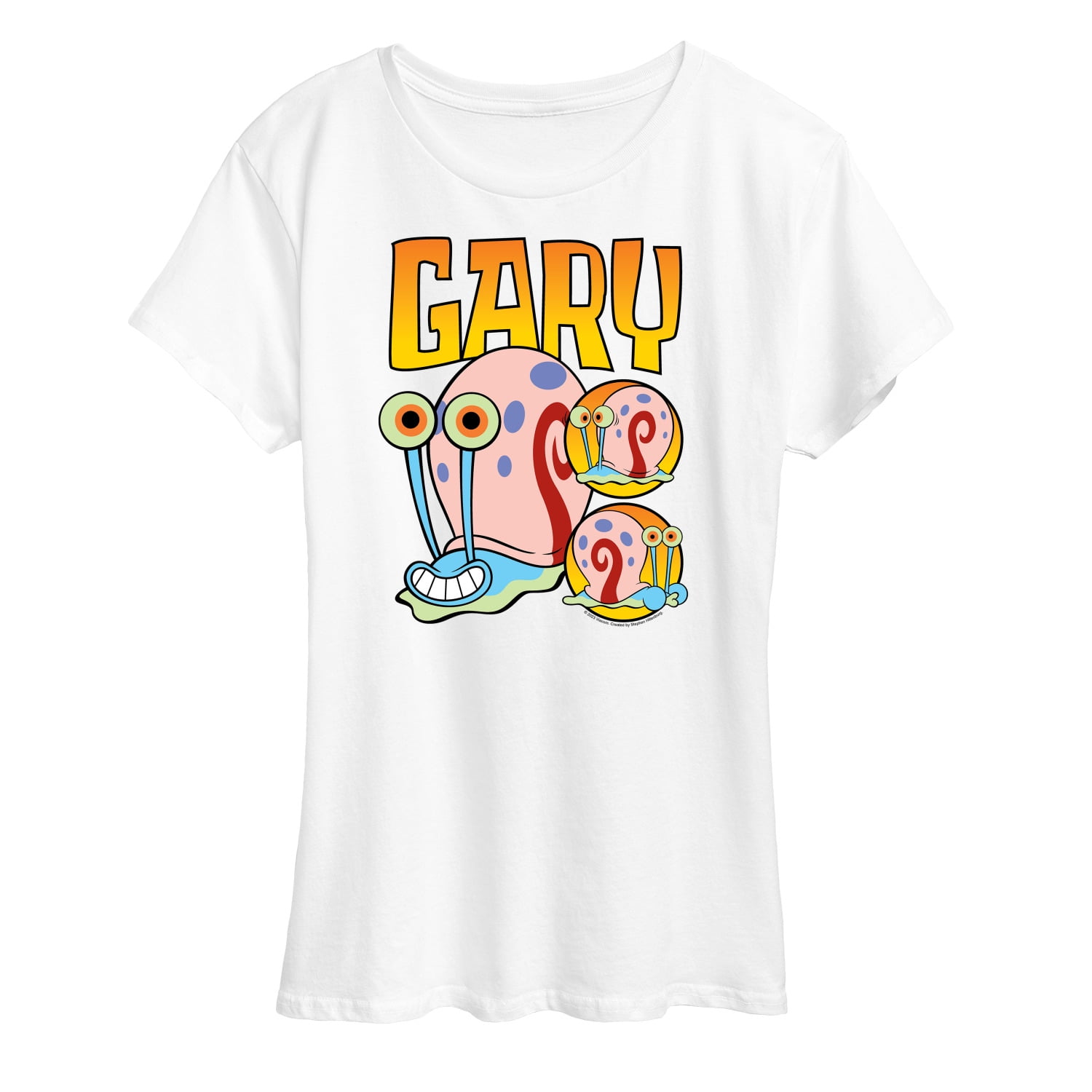 SpongeBob SquarePants - Gary The Snail - Women's Short Sleeve Graphic T ...