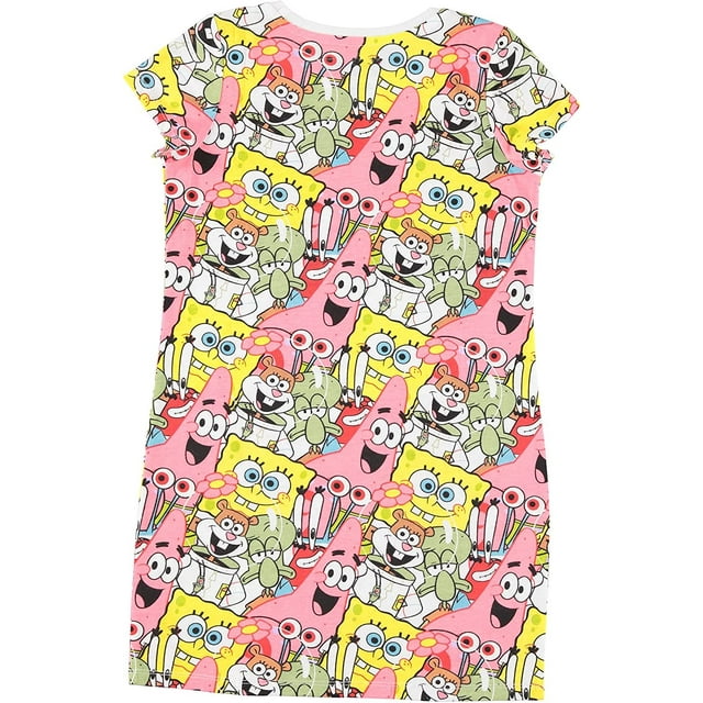 SpongeBob SquarePants Girls Dress - Girls 4-16 T-Shirt Dress - Walmart.com