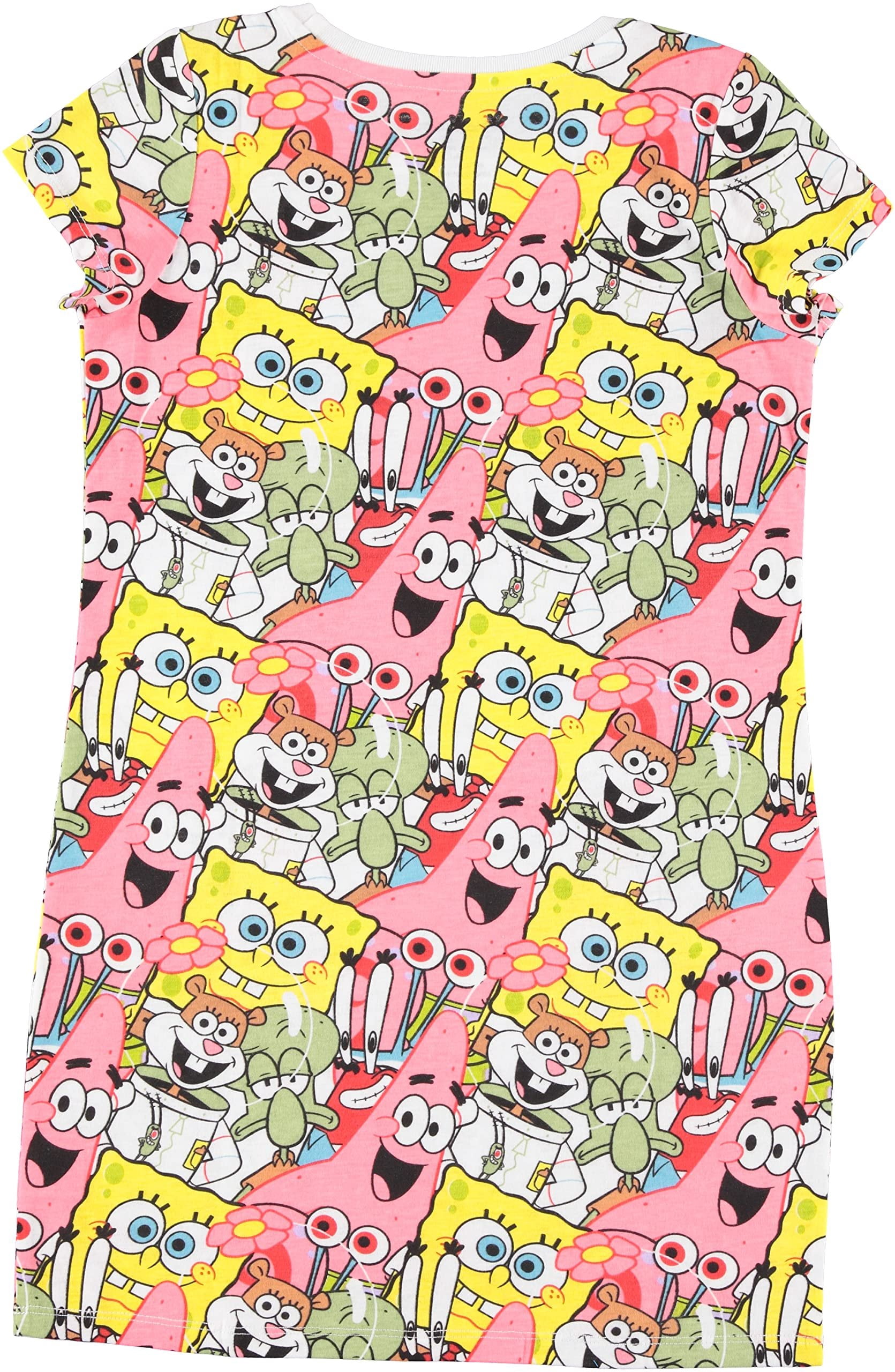 SpongeBob SquarePants Girls T-Shirt Dress- sizes XS4-5-XL14-16 ...