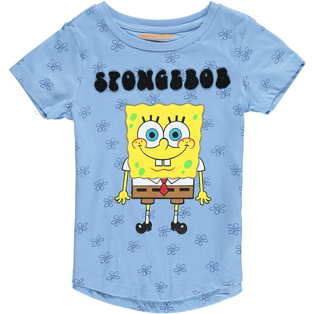 SpongeBob SquarePants Girls T-Shirt - Spongebob & Patrick Front & Back ...