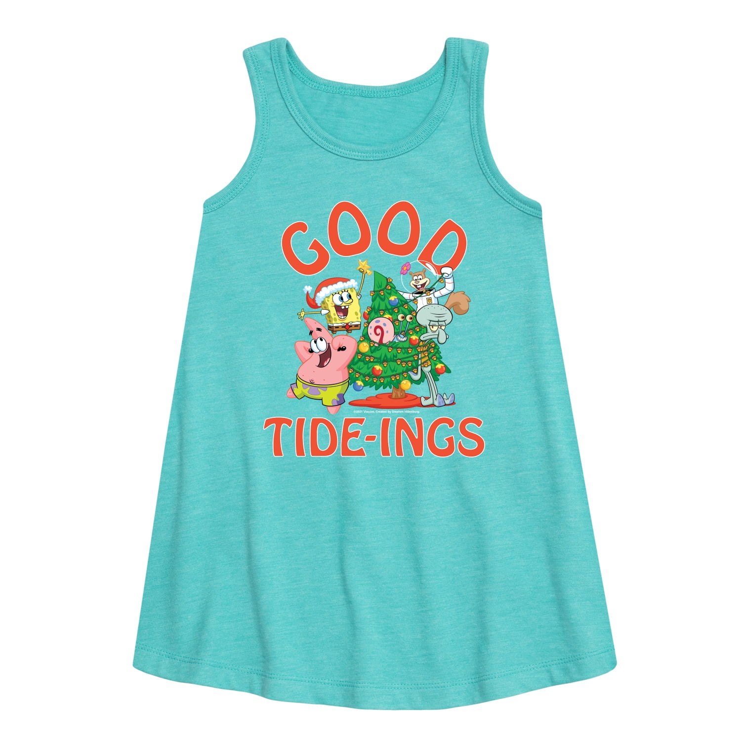 SpongeBob SquarePants - Good Tide - Toddler and Youth Girls A-line ...