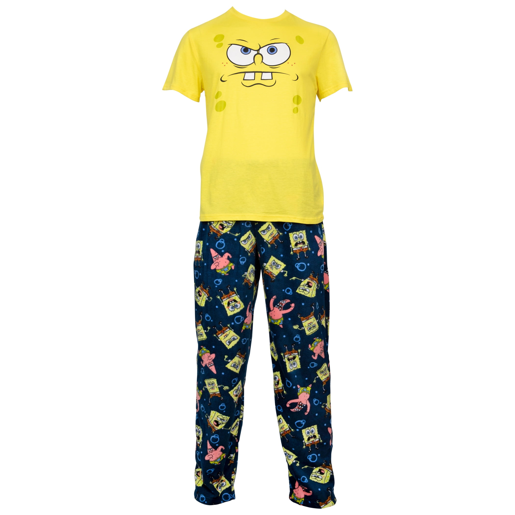 SpongeBob SquarePants Grumpy Face Graphic Tee & Sleep Pajamas Set ...