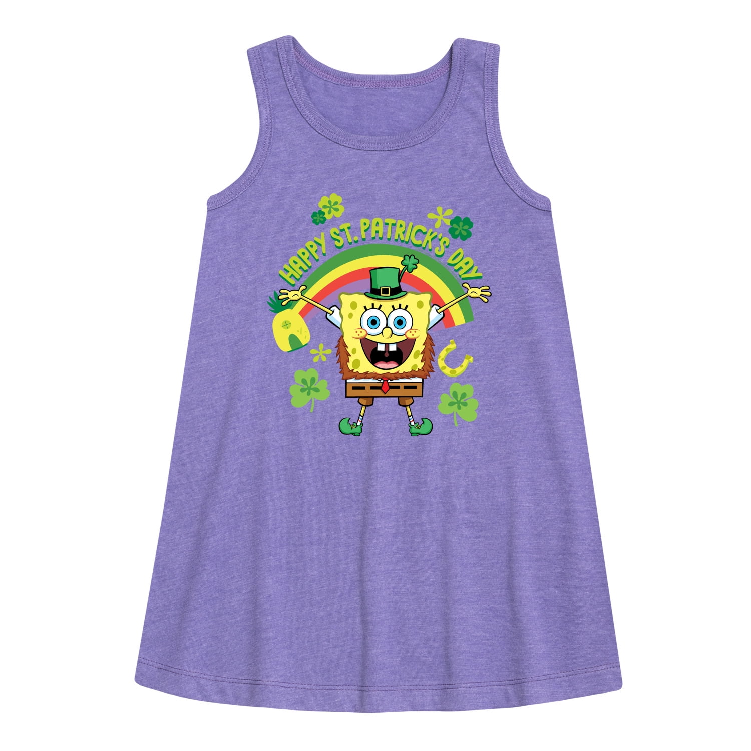 SpongeBob SquarePants - Happy St. Patricks Day - Girls Aline Dress ...