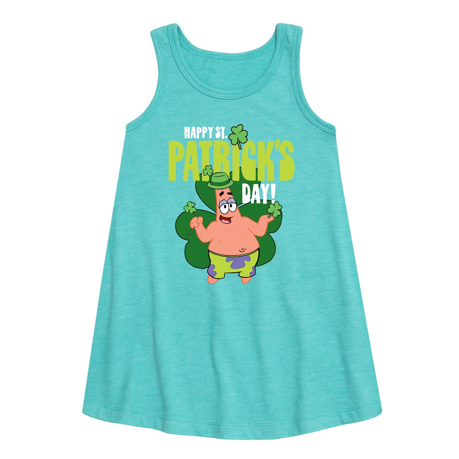 SpongeBob SquarePants - Happy St. Patricks Day - Girls Aline Dress ...