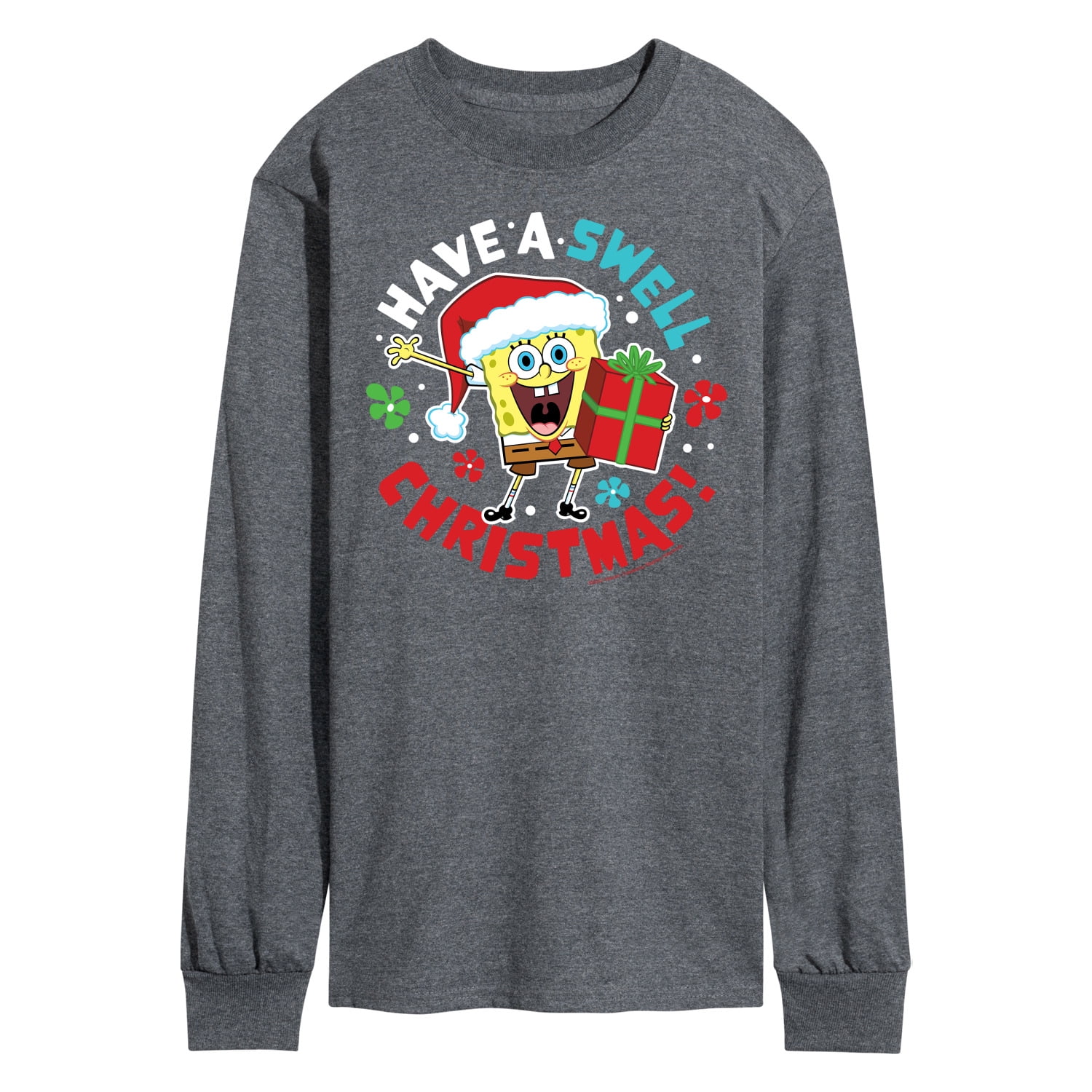 SpongeBob SquarePants - Have A Swell Christmas - Men's Long Sleeve T ...
