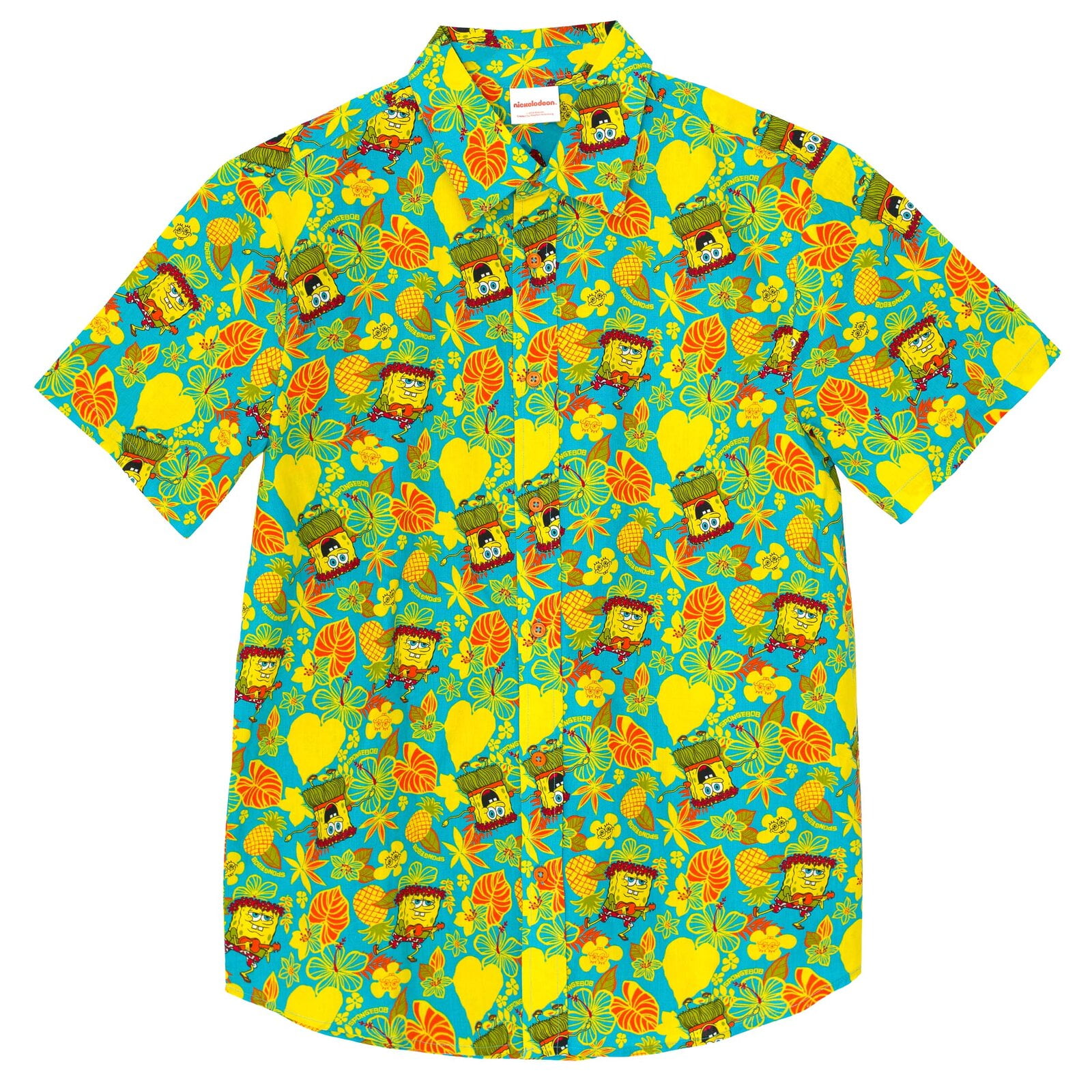SpongeBob SquarePants Hawaiian Matching Family Hawaiian Button Down ...
