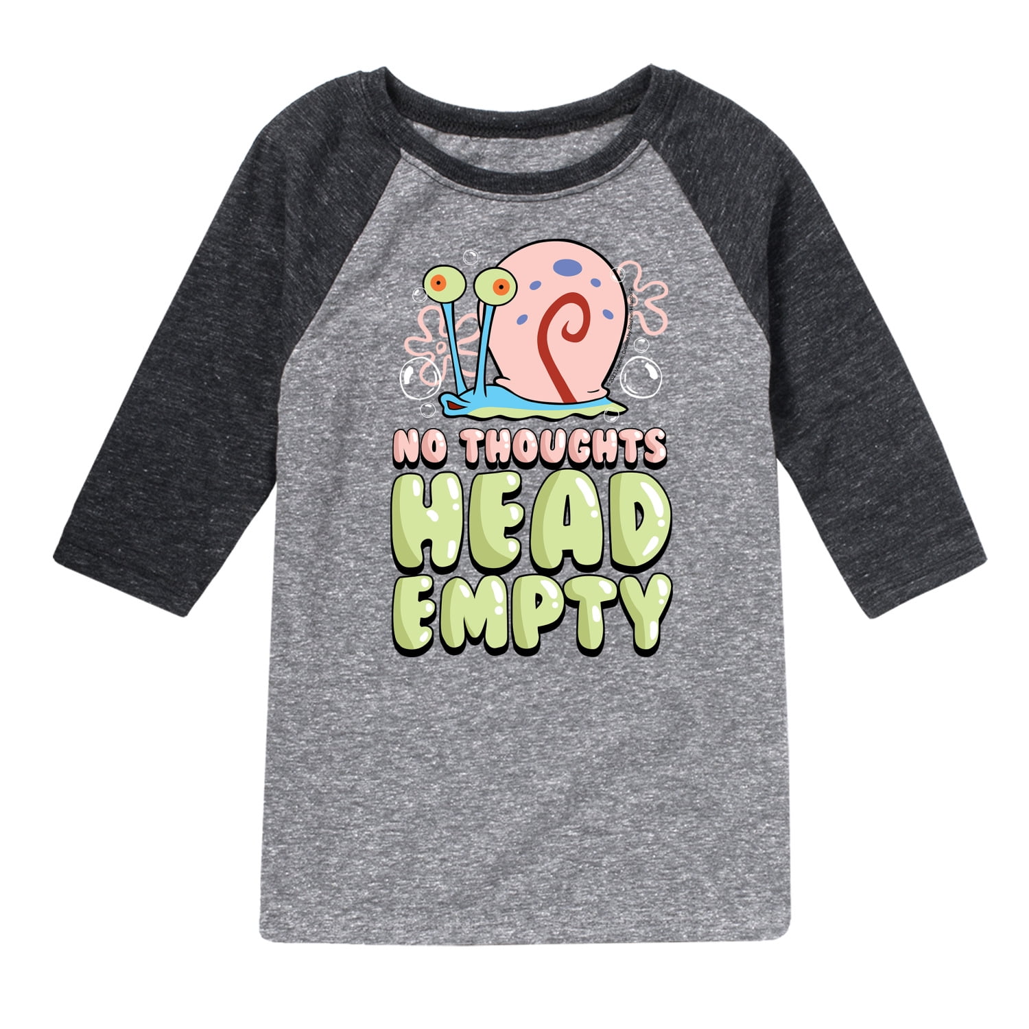 SpongeBob SquarePants - Head Empty Gary - Toddler & Youth Raglan ...
