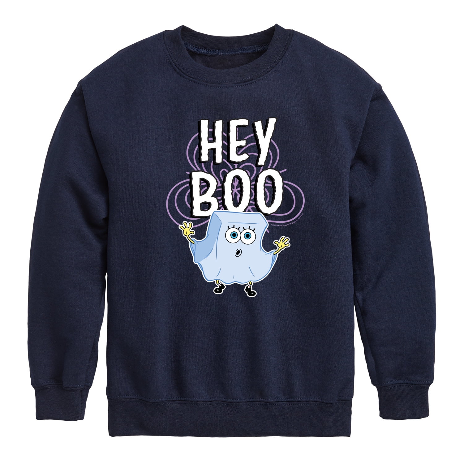 SpongeBob SquarePants - Hey Boo - Toddler And Youth Crewneck Fleece ...