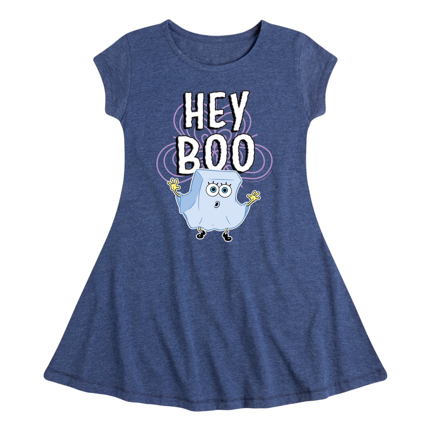 SpongeBob SquarePants - Hey Boo - Toddler And Youth Girls Fit And Flare ...