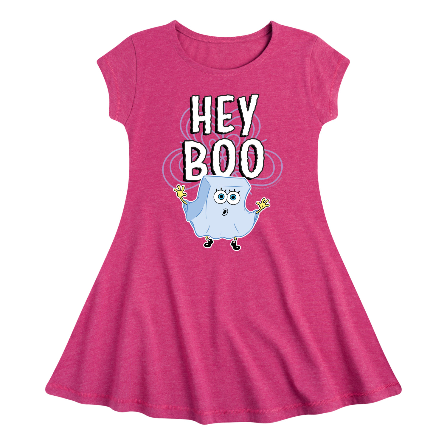 SpongeBob SquarePants - Hey Boo - Toddler And Youth Girls Fit And Flare ...