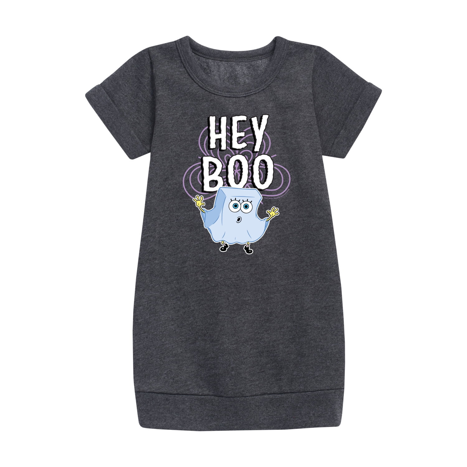 SpongeBob SquarePants - Hey Boo - Toddler And Youth Girls Fleece Dress ...