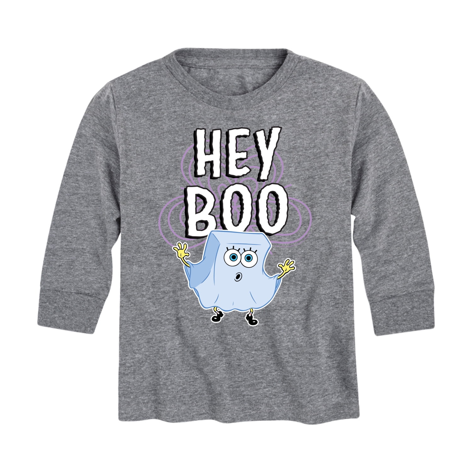 SpongeBob SquarePants - Hey Boo - Toddler And Youth Long Sleeve Graphic ...