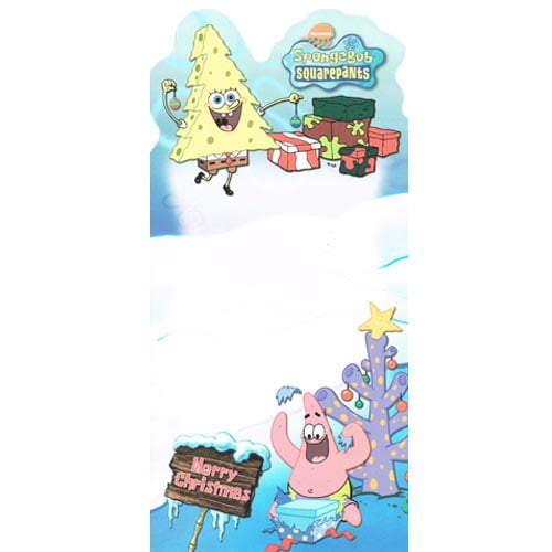 SpongeBob SquarePants Holiday Note Pad (60 sheets) - Walmart Business ...