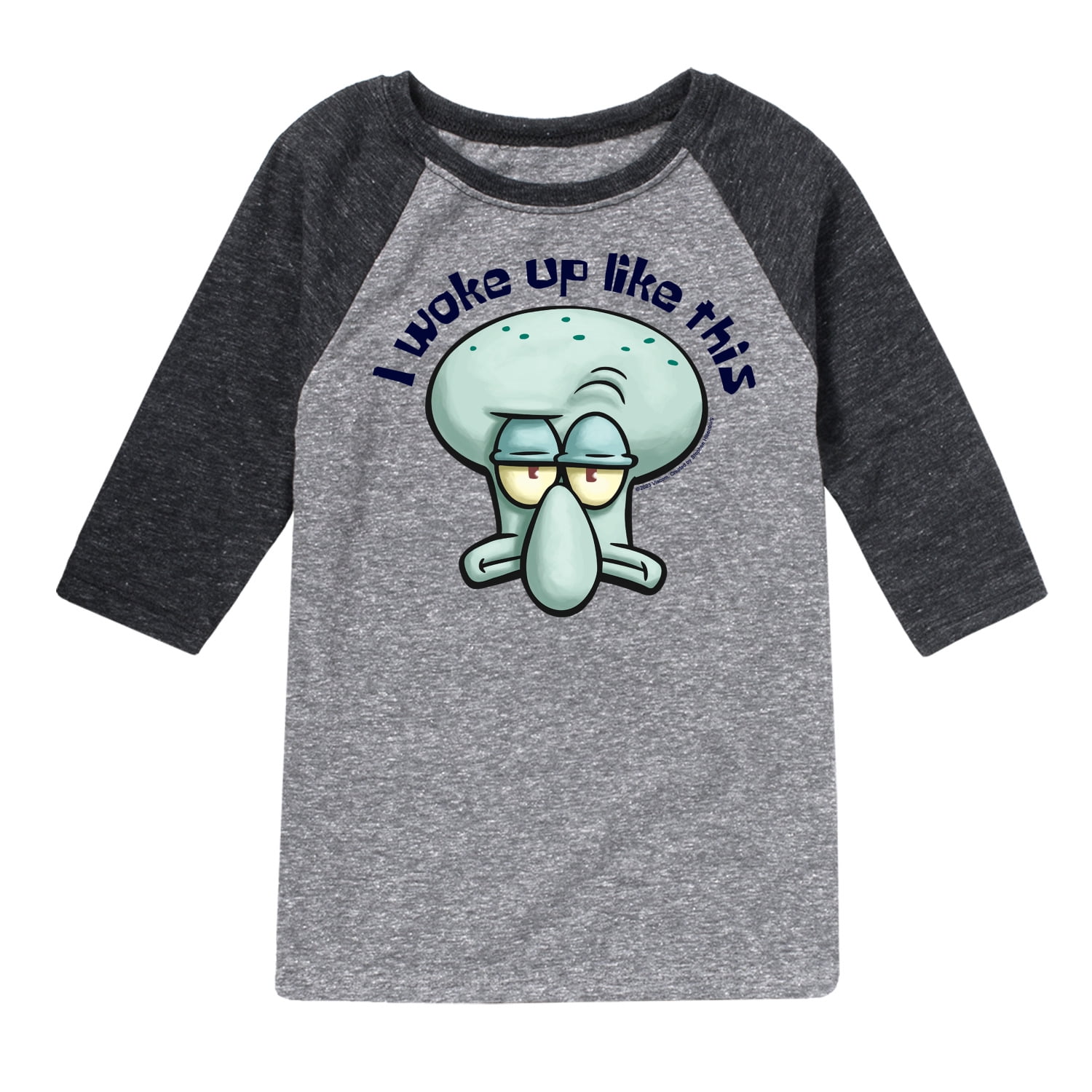 SpongeBob SquarePants - I Woke Up Like This - Toddler & Youth Raglan ...