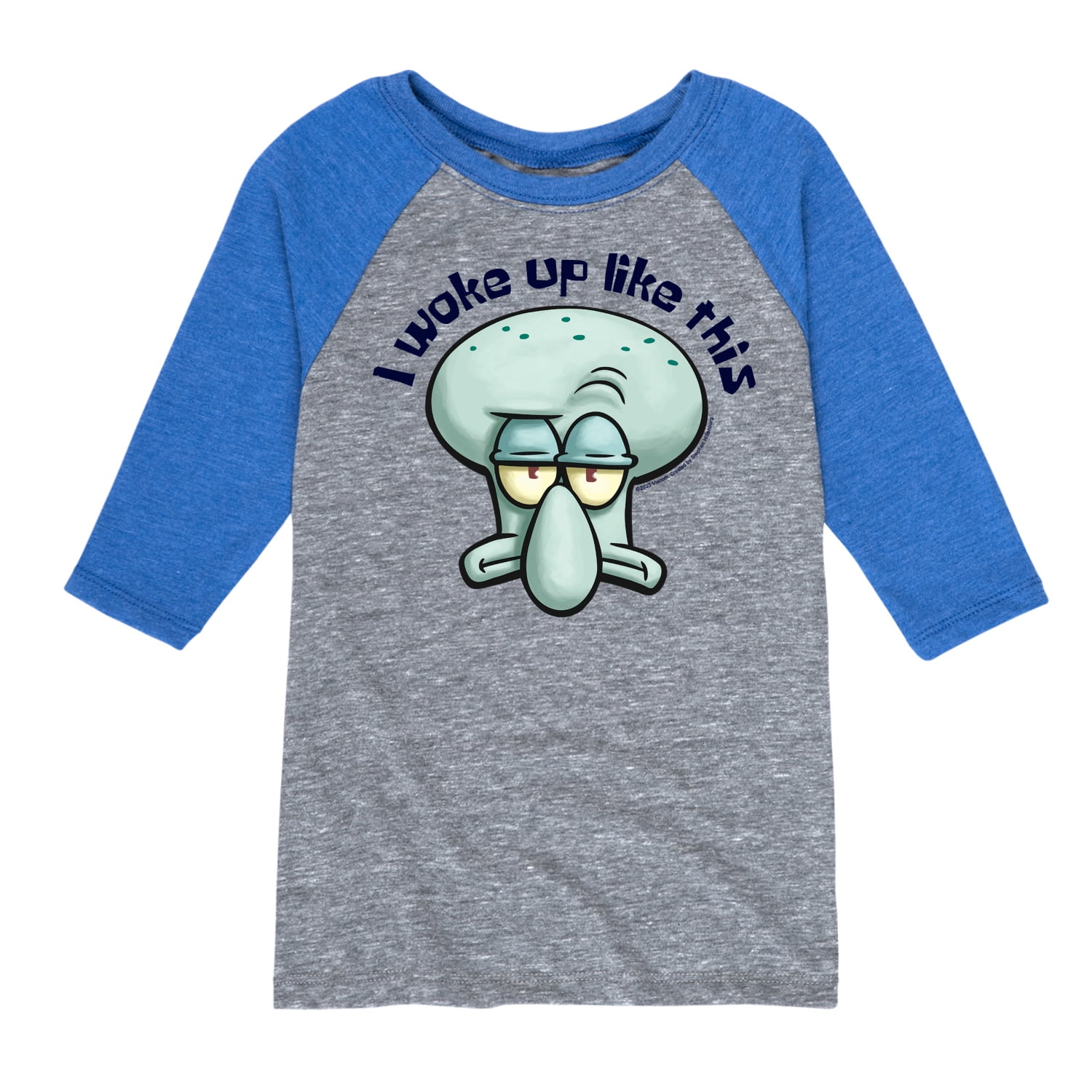 SpongeBob SquarePants - I Woke Up Like This - Toddler & Youth Raglan ...