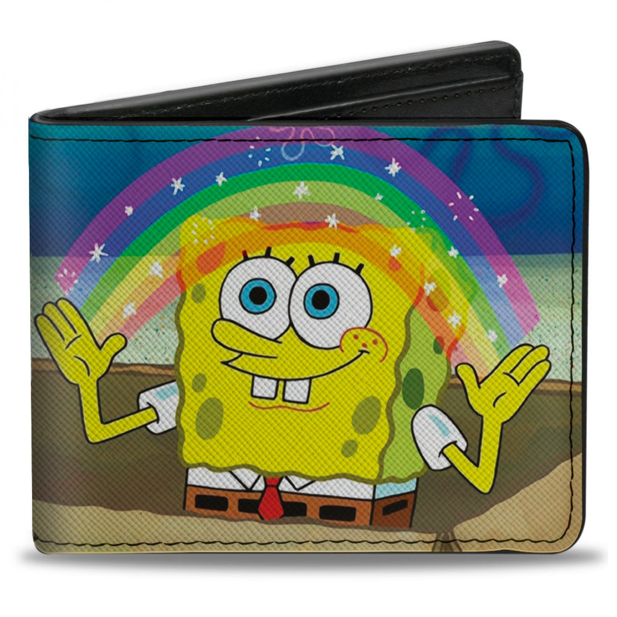 Kids' Official SpongeBob SquarePants Rainbow Pose Bi-Fold Wallet ...