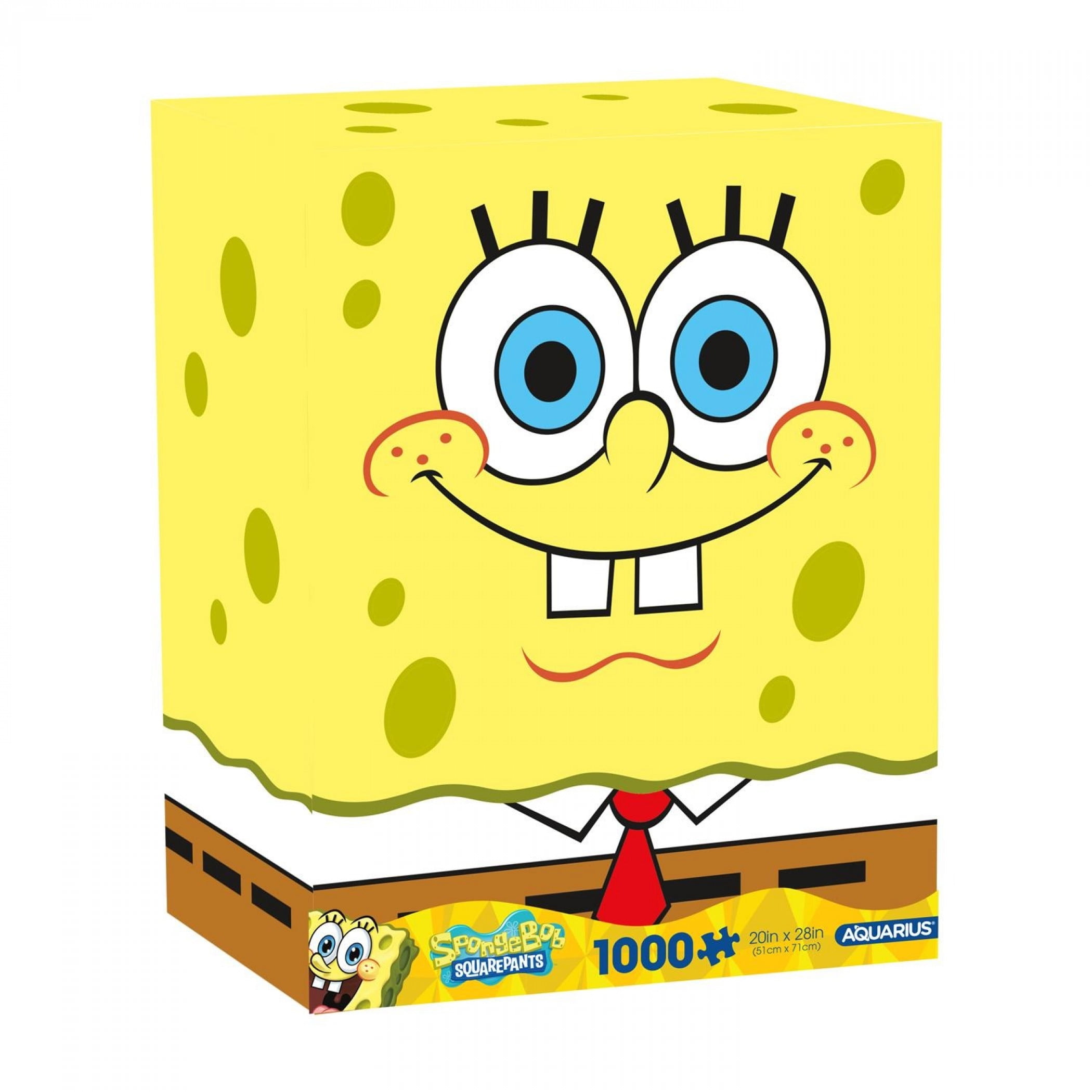 SpongeBob SquarePants Shaped Box 1000 Piece Jigsaw Puzzle - Walmart.com