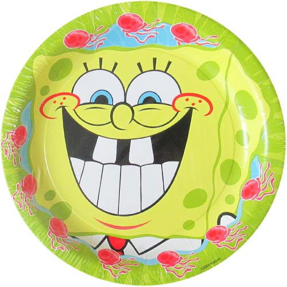 SpongeBob SquarePants 'Jellyfishing' Large Paper Plates (8ct) - Walmart.com