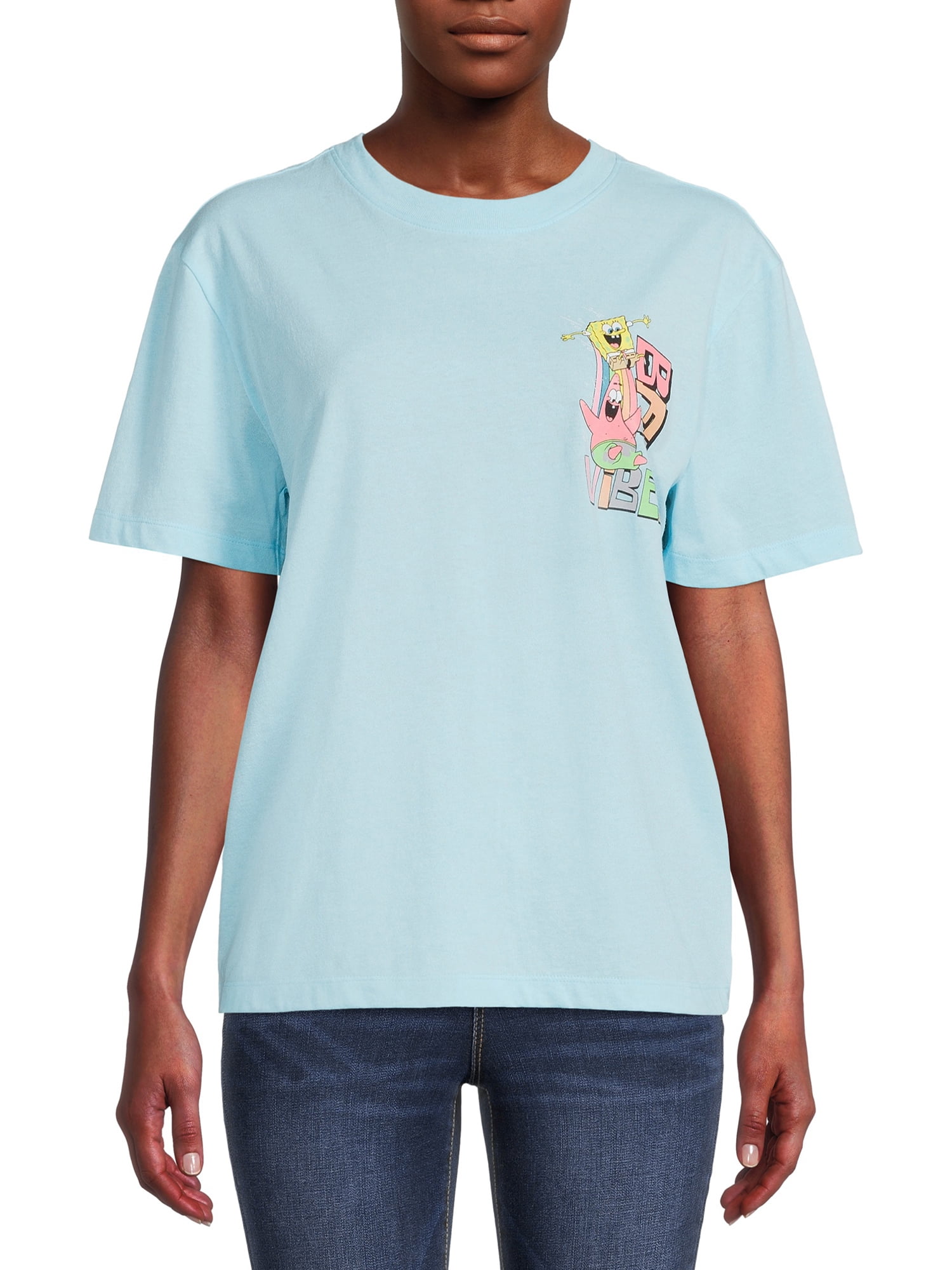 SpongeBob SquarePants Juniors Tapered Fit Fleece Joggers - Walmart.com