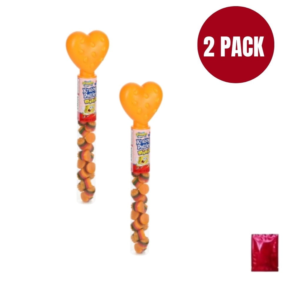 SpongeBob SquarePants Krabby Patties Mini Gummy Candy, 2 Pack | Fun ...