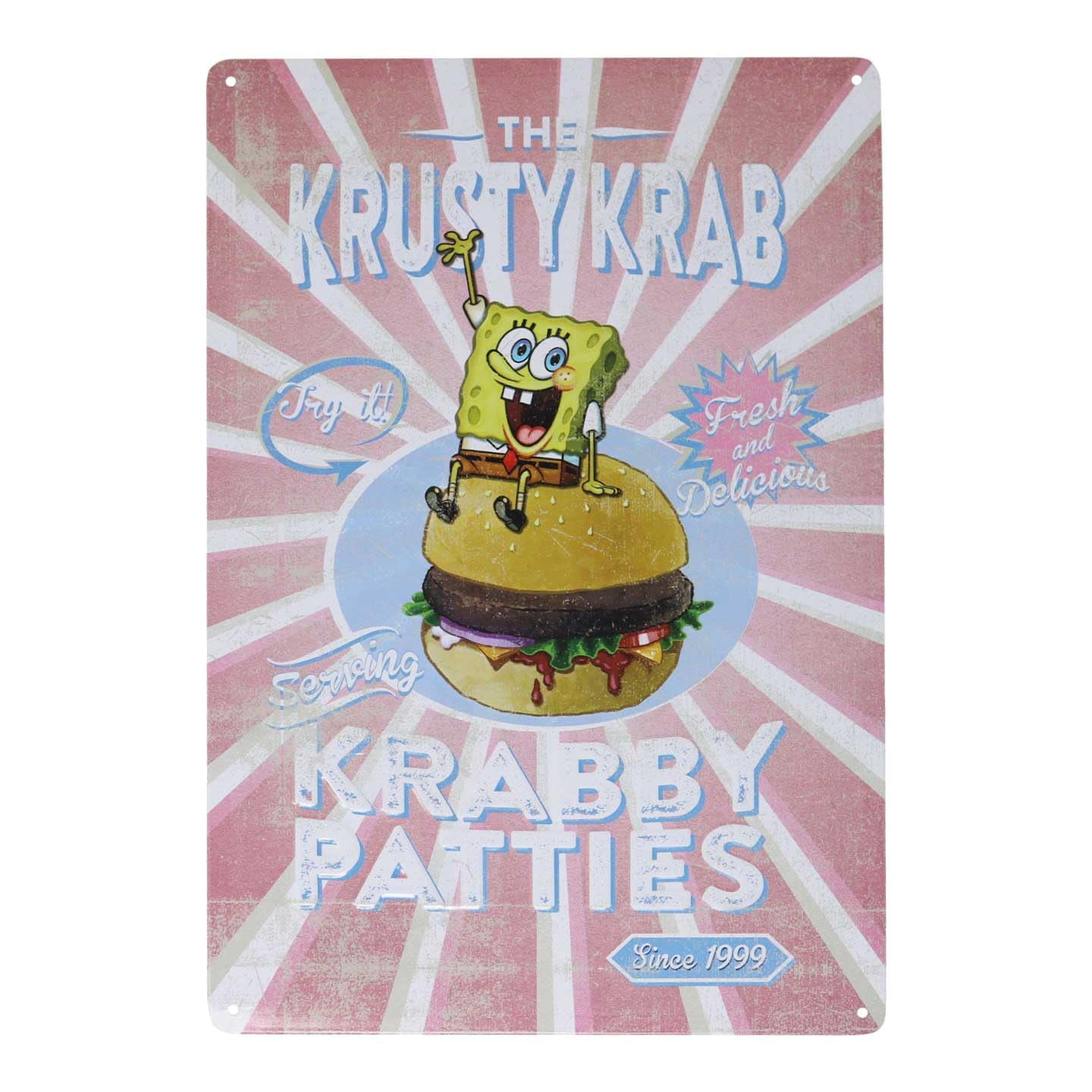 SpongeBob SquarePants Krusty Krab Tin Sign - Walmart.com