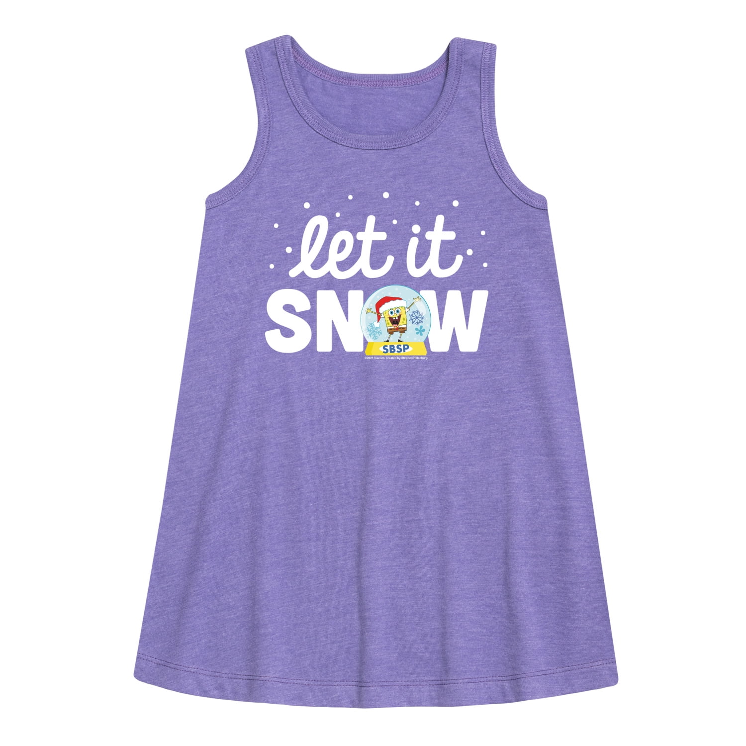SpongeBob SquarePants - Let It Snow - Toddler and Youth Girls A-line ...