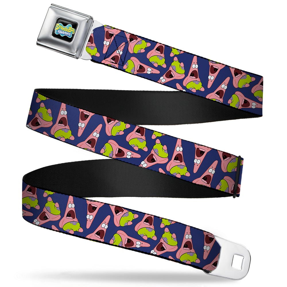 SpongeBob SquarePants Logo Full Color Black Patrick Starfish Pose ...