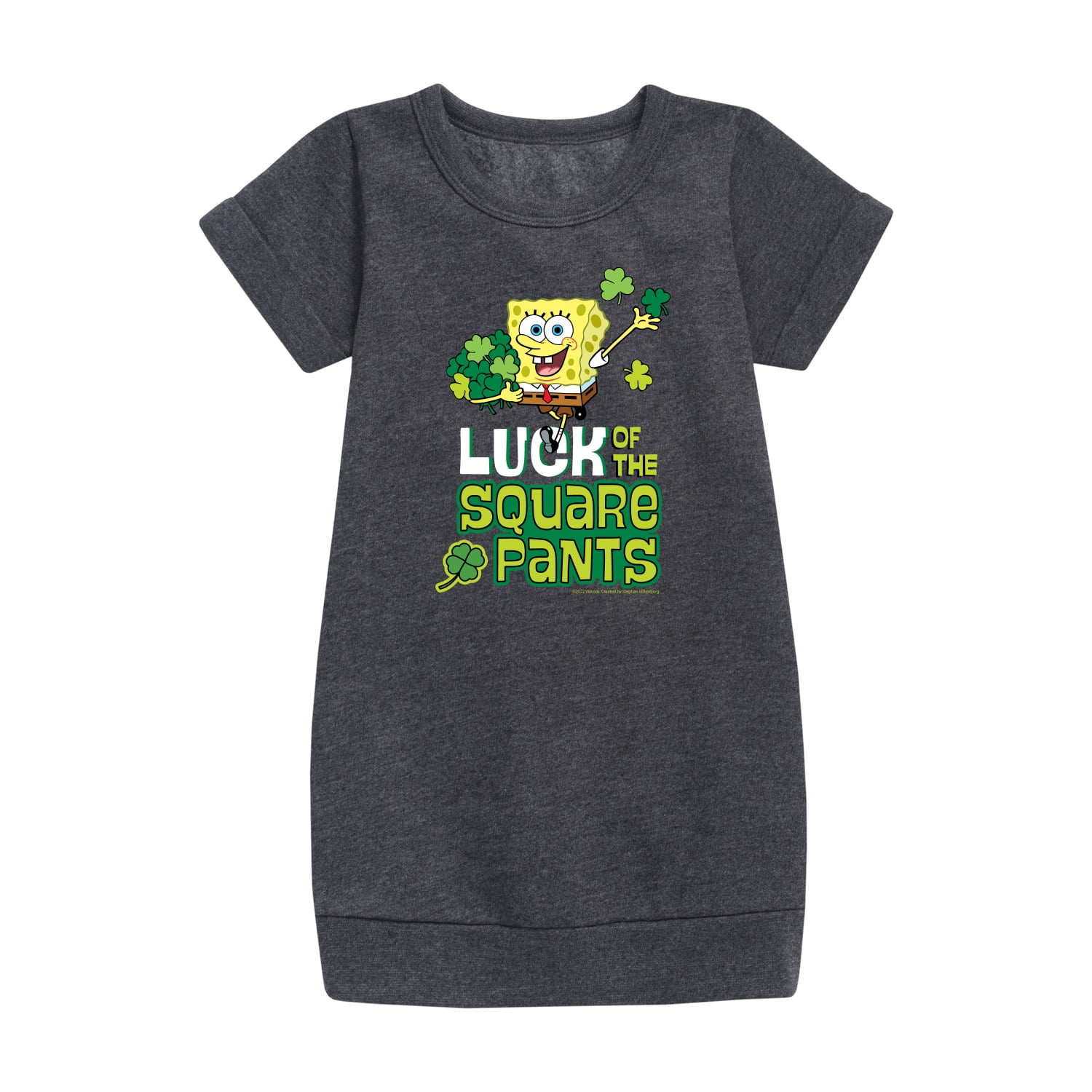 SpongeBob SquarePants - Luck Of The Square Pants - Girls Ss Fleece ...