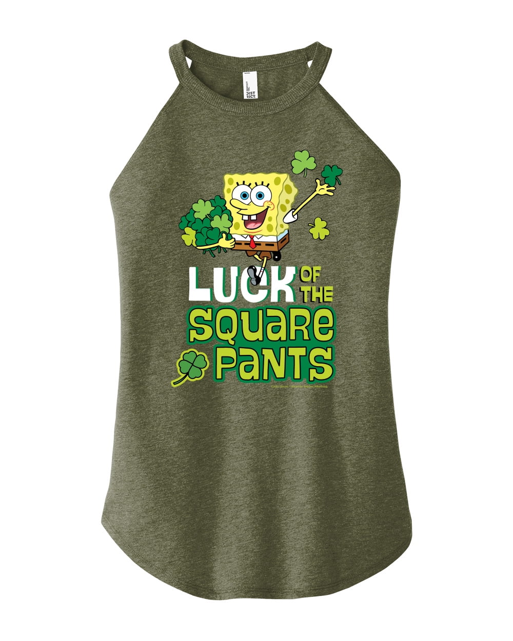 SpongeBob SquarePants - Luck Of The Square Pants - Juniors High Neck ...