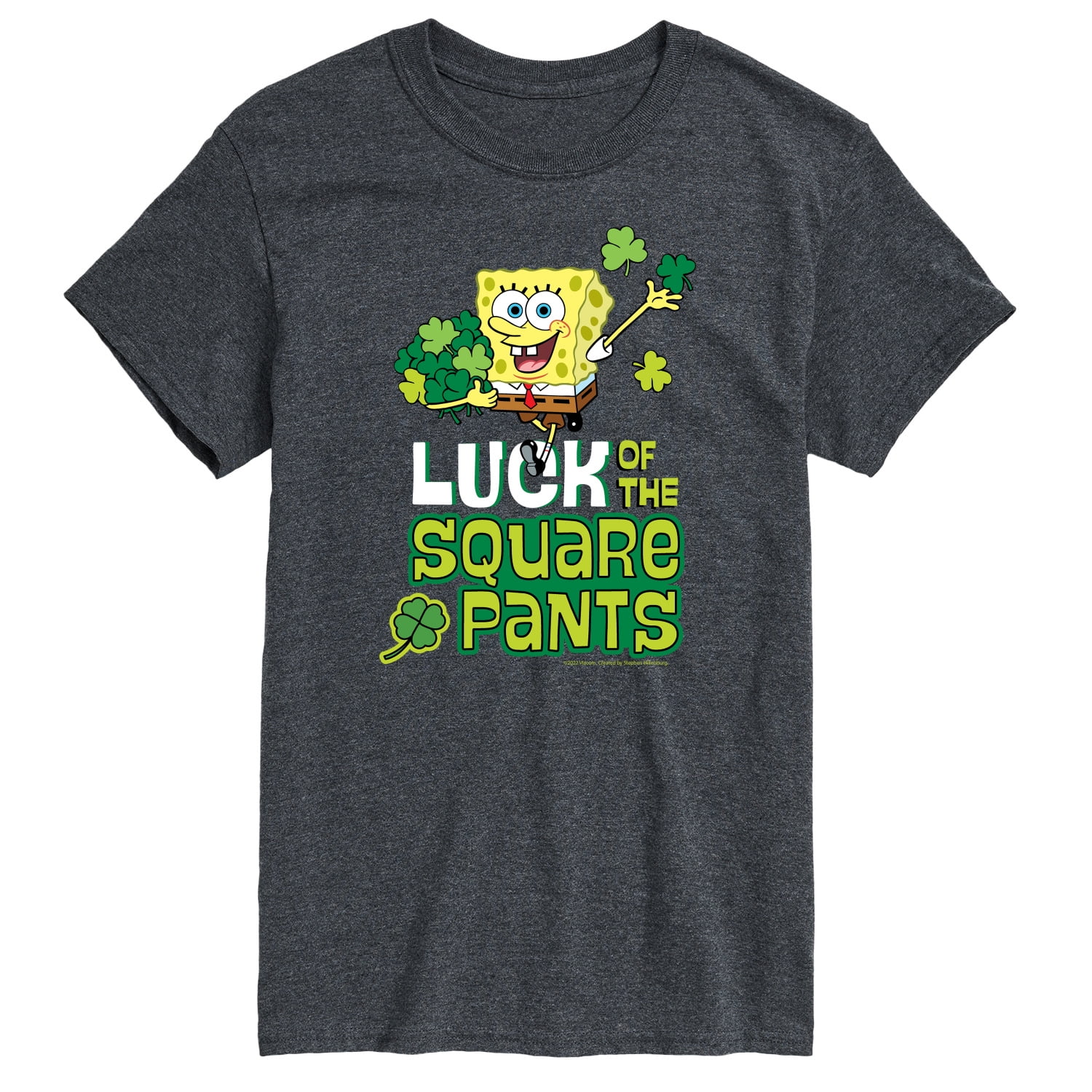 SpongeBob SquarePants - Luck Of The Square Pants - Men's Short Sleeve Graphic T-Shirt - Walmart.com