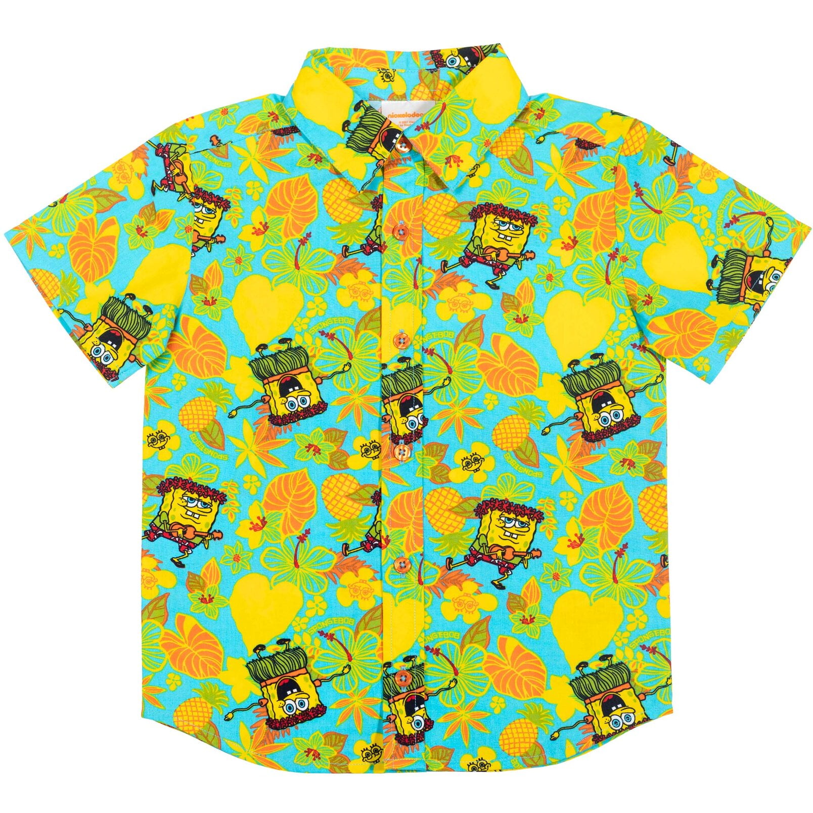Nickelodeon SpongeBob SquarePants Matching Hawaiian Shirt, Toddler to ...