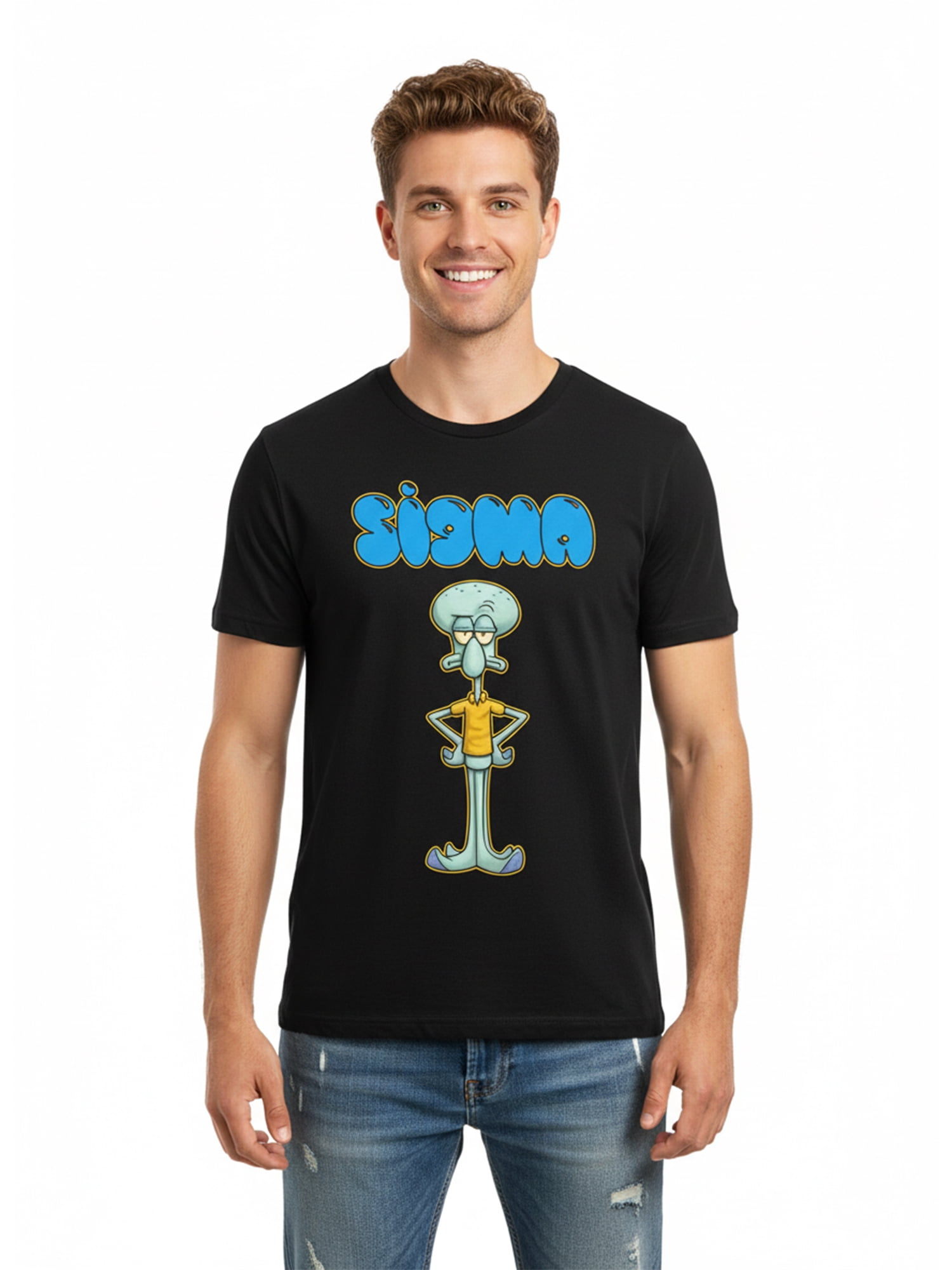 SpongeBob SquarePants, Men's & Big Men's Graphic T-Shirt, Sigma, Sizes ...