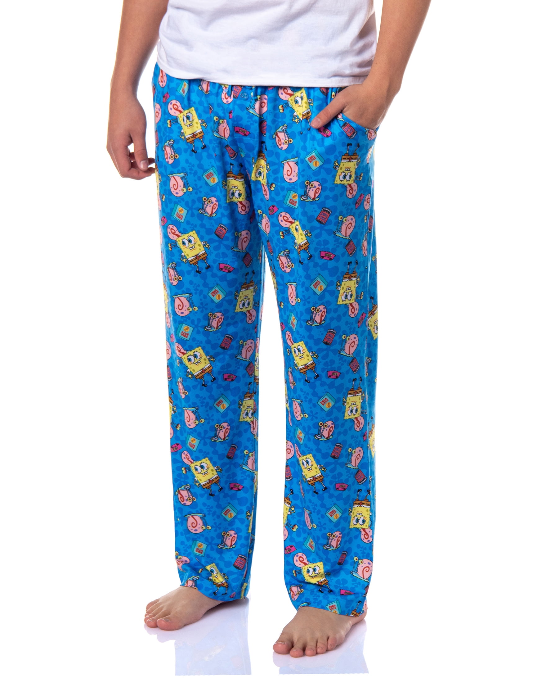 SpongeBob SquarePants Men's Pet Gary The Snail Lounge Sleep Pajama ...