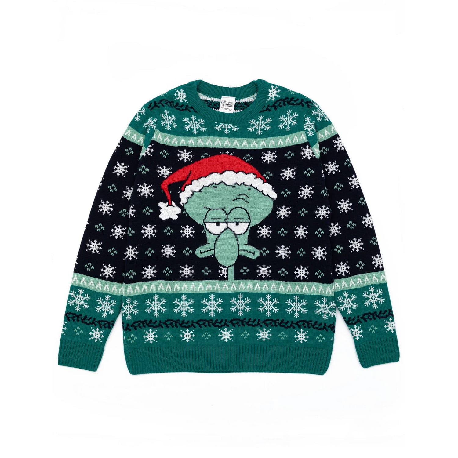 SpongeBob SquarePants Mens Squidward Christmas Sweater - Walmart.com
