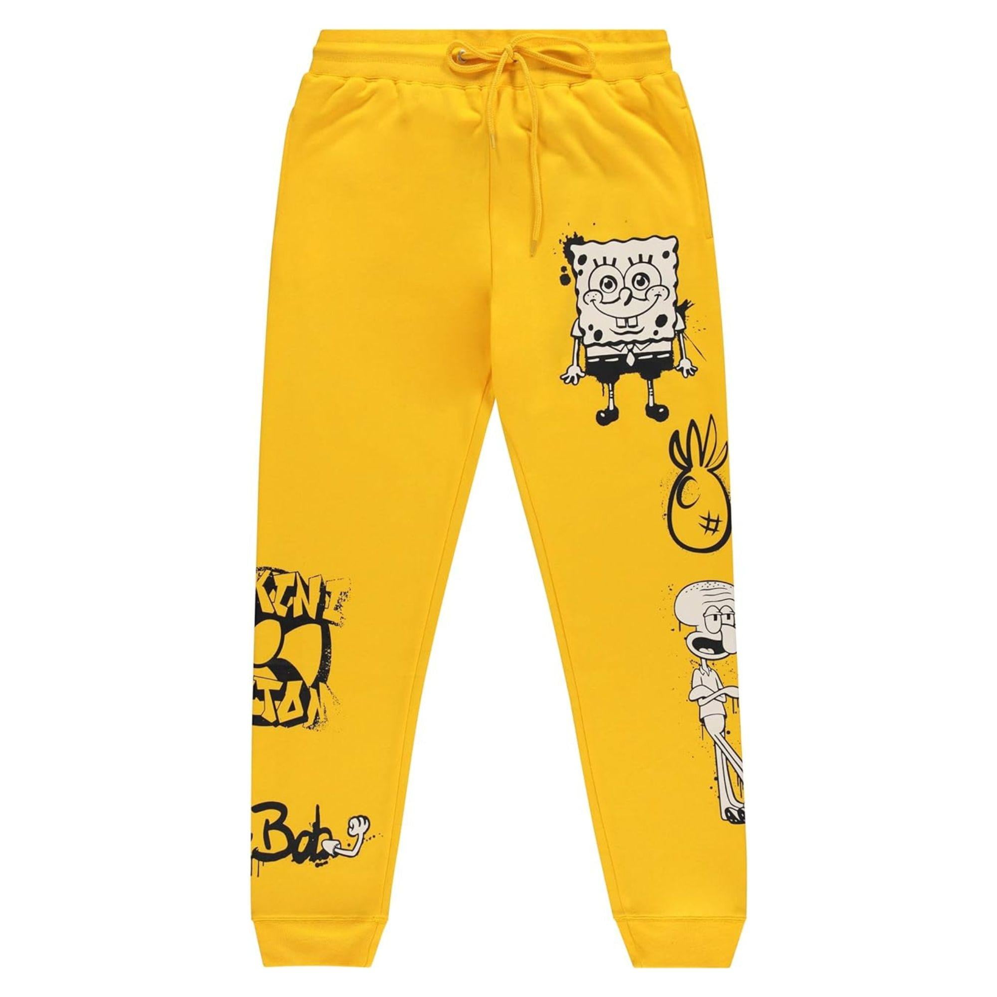 SpongeBob SquarePants Mens Sweatpants, SpongeBob Sweatpants Jogger Gold ...