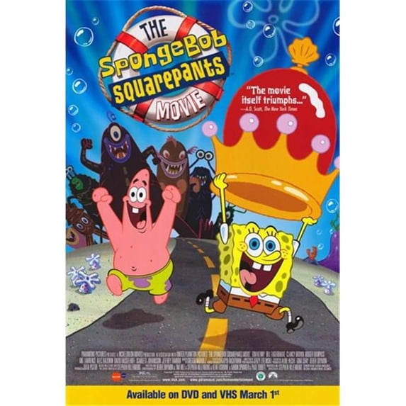 SpongeBob SquarePants Movie Movie Poster - 11 x 17 - Walmart.com