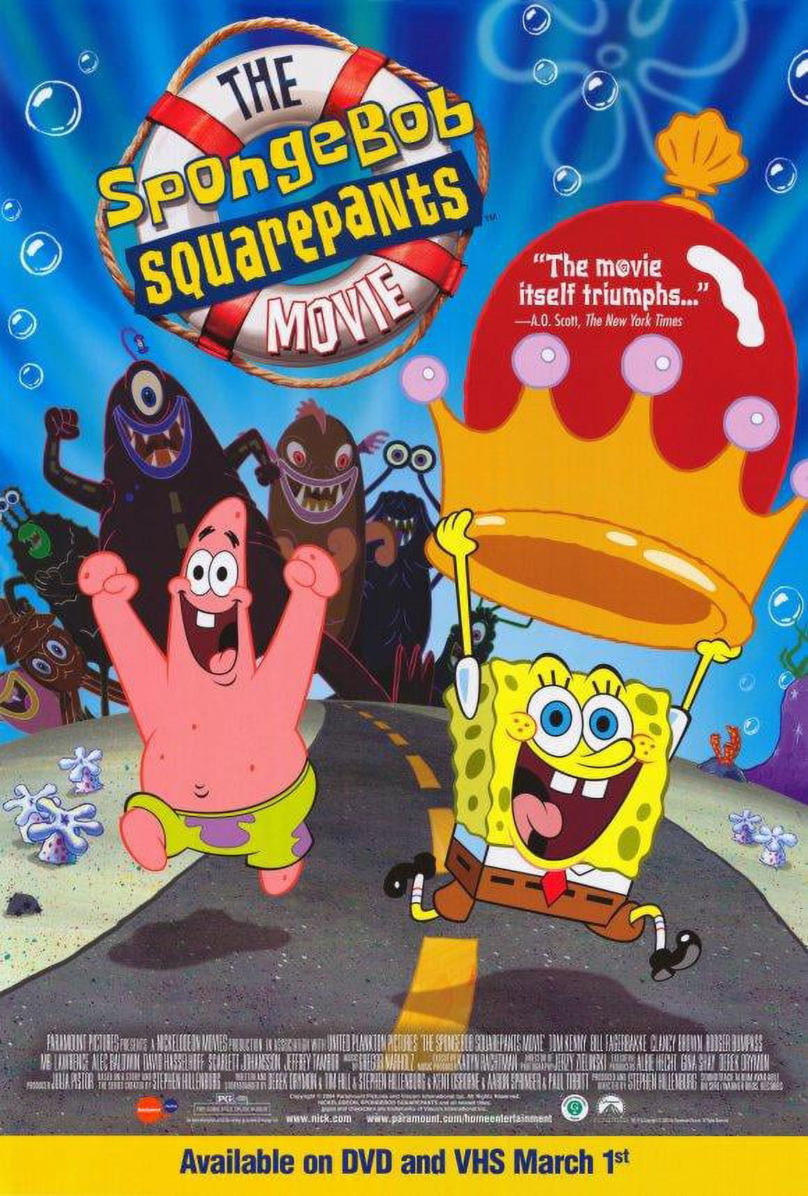SpongeBob SquarePants Movie POSTER (11x17) (2004) (Style D) - Walmart.com